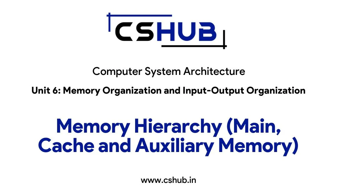 Memory Hierarchy (Main, Cache and Auxiliary Memory) - Computer System ... Memory Hierarchy (Main, Cache and Auxiliary Memory) - Computer System ...